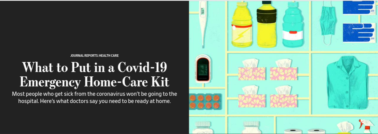 What to Put in a Covid-19 Emergency Home-Care Kit | CUIMC Office of ...