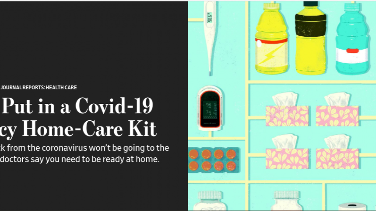 What to Put in a Covid-19 Emergency Home-Care Kit | CUIMC Office of ...